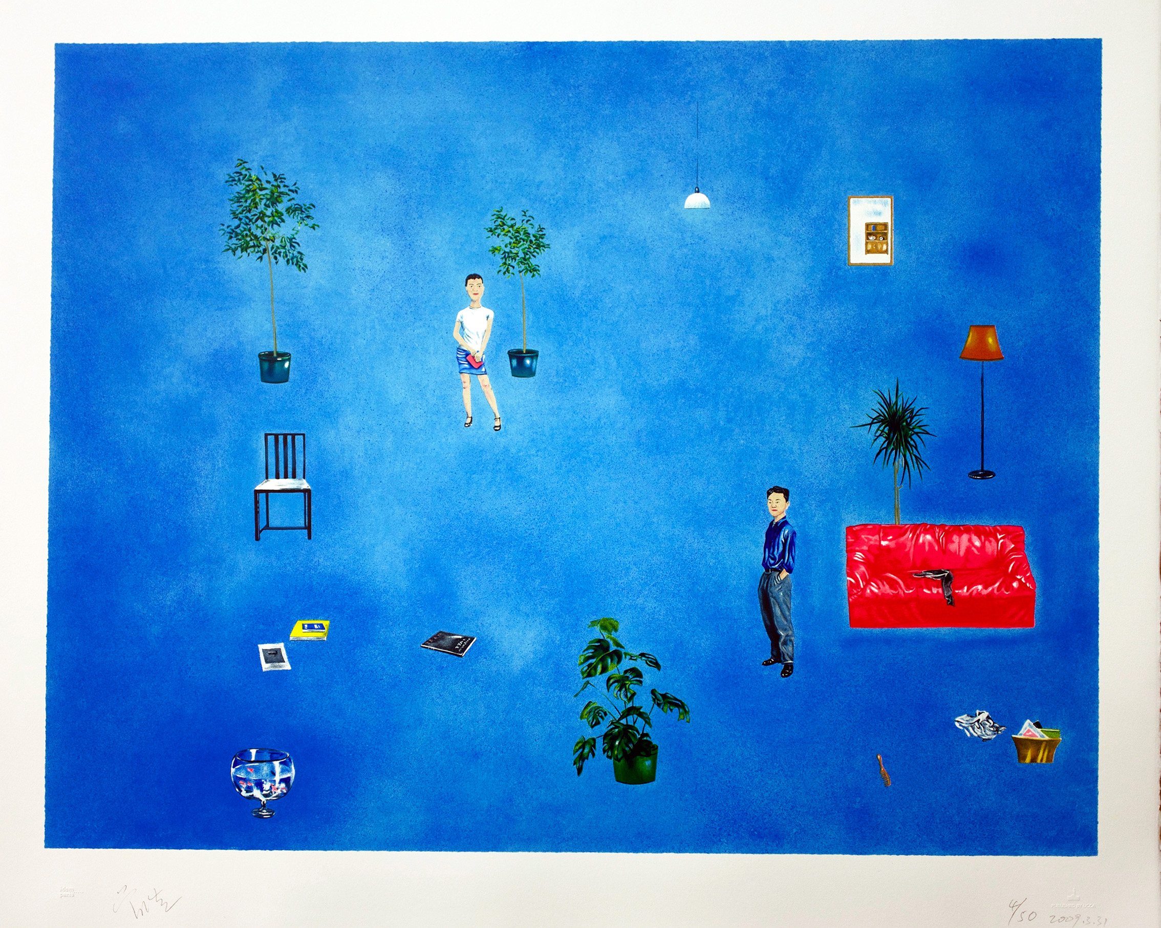 ZENG Hao, 2000, 14 February, Lithography, 60 x 73 cm